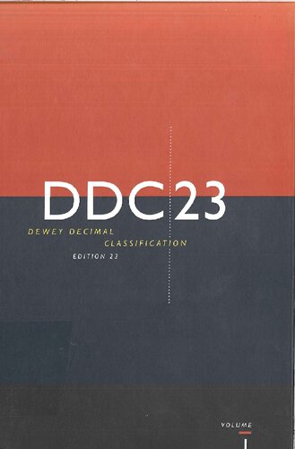 دانلود کتاب Dewey Decimal Classification and Relative Index [23rd edition] Ed. 23
