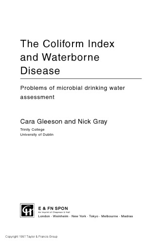 خرید و قیمت دانلود کتاب The coliform index and waterborne disease ...
