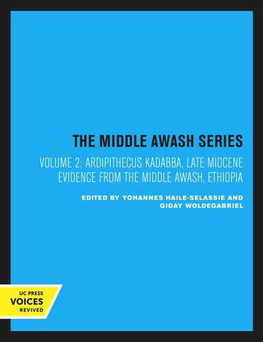 خرید و قیمت دانلود کتاب Ardipithecus Kadabba: Late Miocene Evidence ...