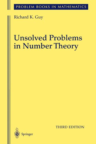 خرید و قیمت دانلود کتاب Unsolved Problems in Number Theory (Problem Books in Mathematics, 4 ...